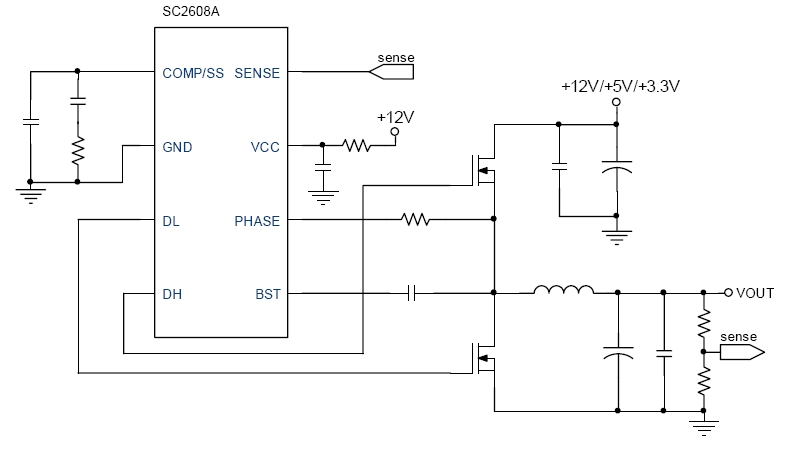 SC2608A | Simple, Synchronous Voltage Mode PWM Controller | Semtech
