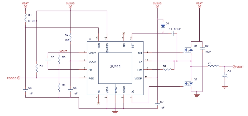 SC411 |Pseudo-Fixed Frequency Power Supply Controller | Semtech