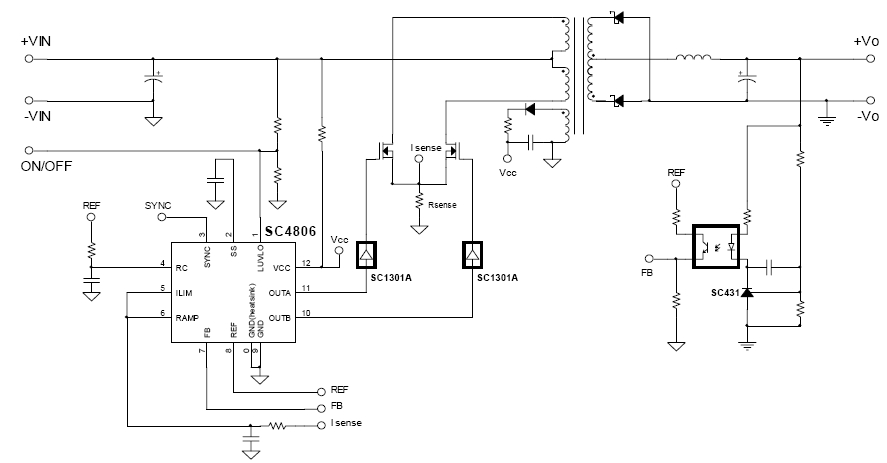 SC4806 | Multiple Function Double Ended PWM Controller | Semtech