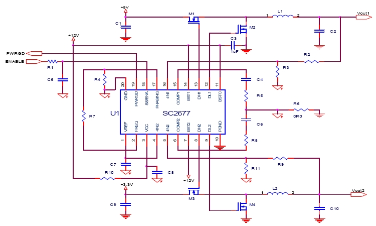 SC2677 | Voltage-Mode Controller Current-Sharing Circuitry | Semtech