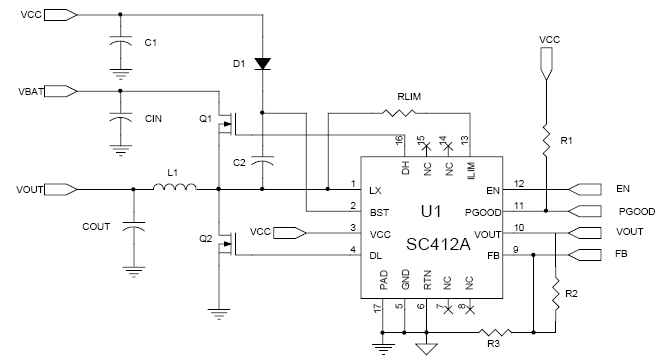 SC412A | Synchronous Buck Controller | Semtech